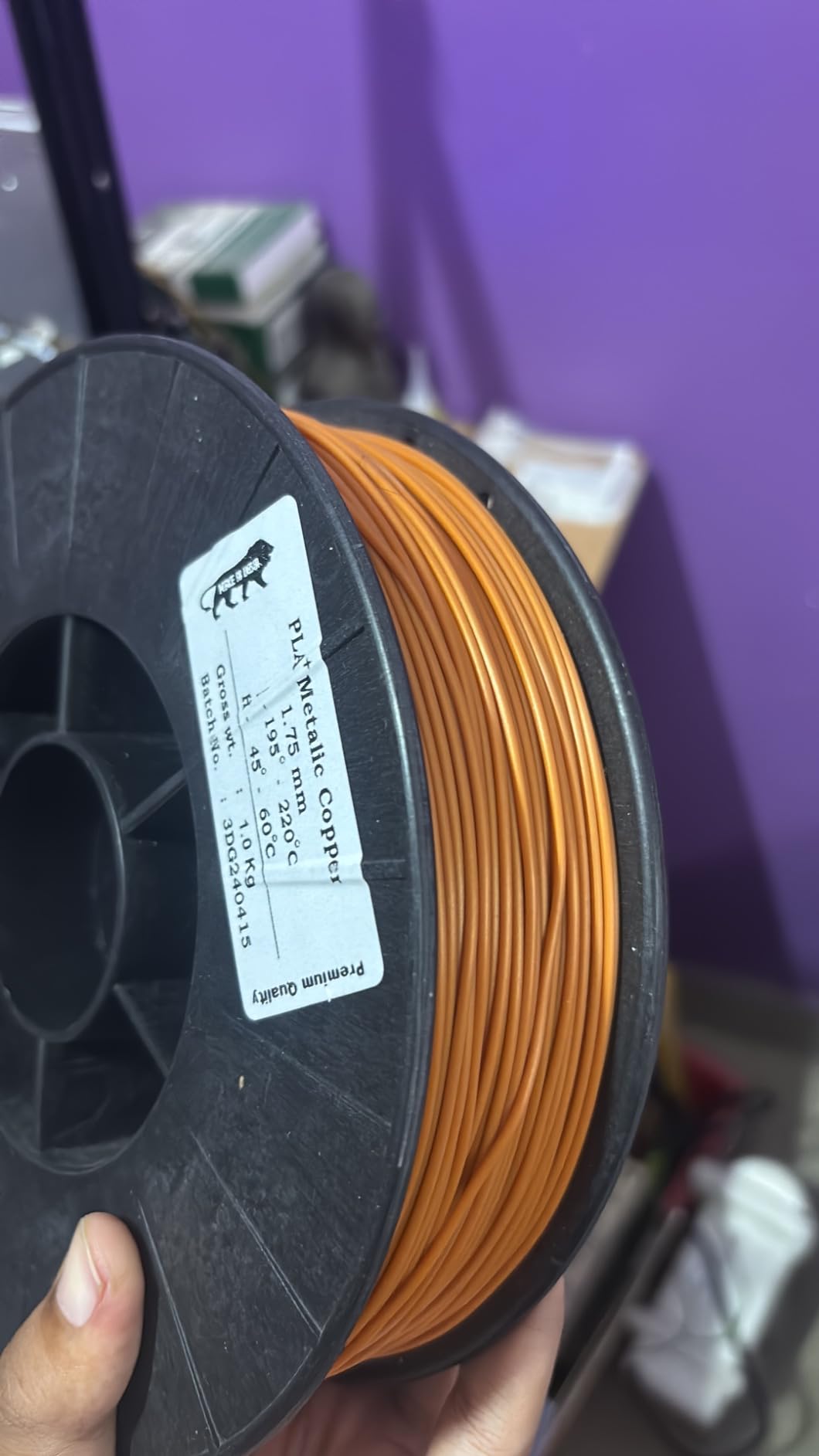 3Idea Premium PLA (Metallic Copper) 3D Printer Filament 1.75mm ...