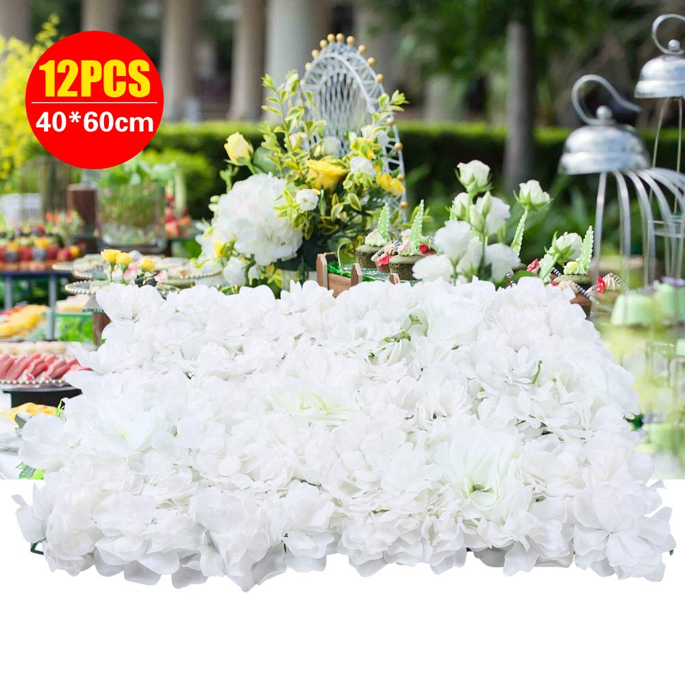 16"x 24" Artificial Flower Wall Panels,Flower Wall Mat Silk Flower ...