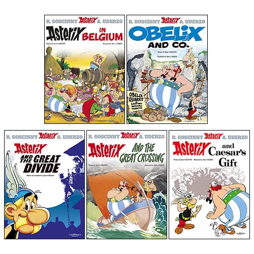 Asterix the Gaul Series (21-25) Collection 5 Books Set By Rene Goscinny ...