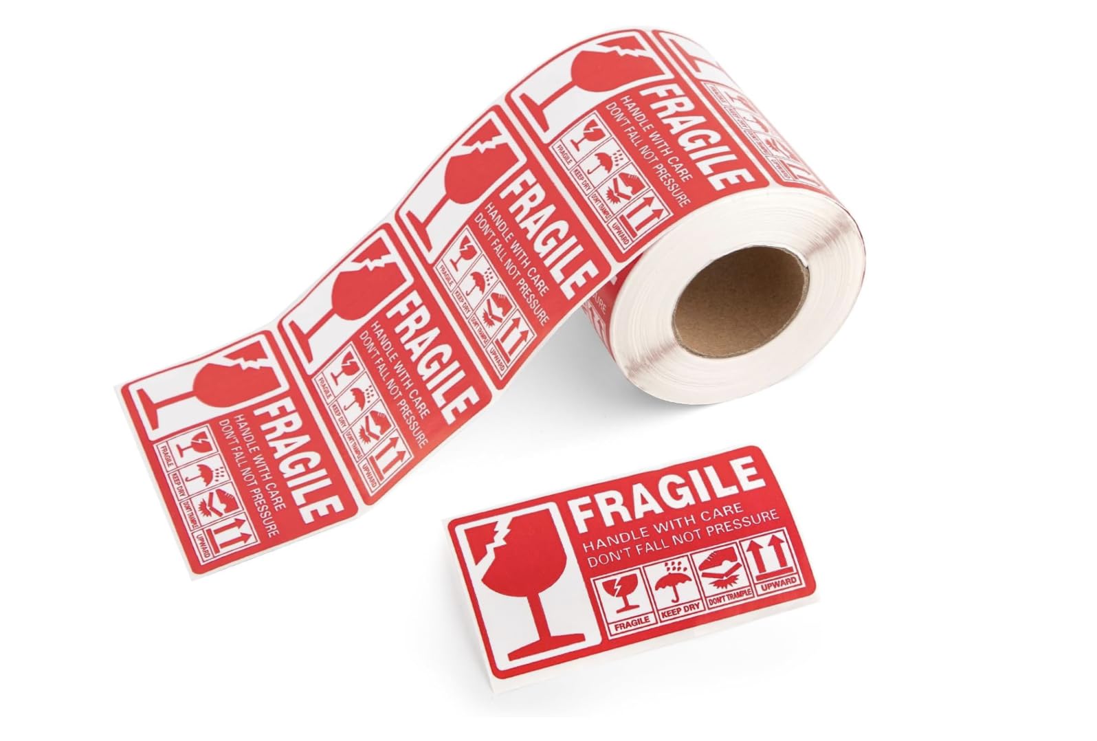 Amazon.com: Fragile Label Stickers Handle with Care 3 x 5 Inch 500 ...
