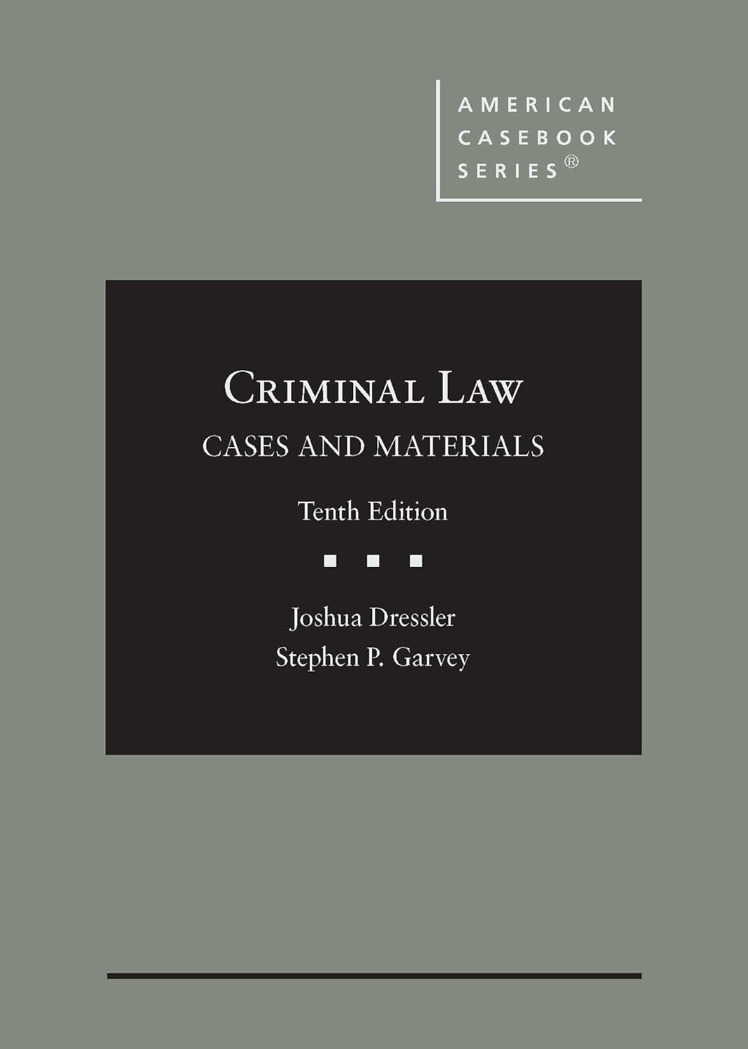 Amazon.com: Criminal Law: Cases and Materials (American Casebook Series ...