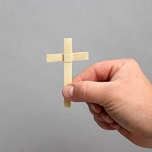Amazon.com: Mini Palm Crosses – Pack of 50 Handmade Dried Palm Leaf ...