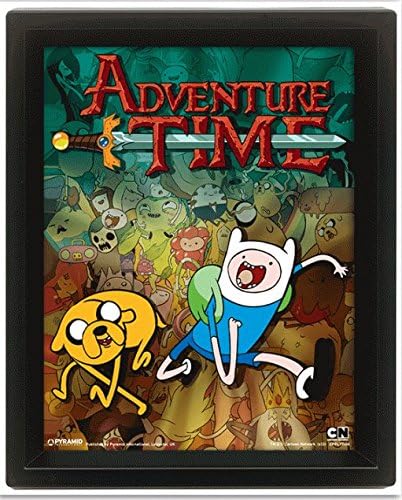 Adventure Time Collage 10x8 Framed 3D Poster, Multi-Colour : Amazon.co ...