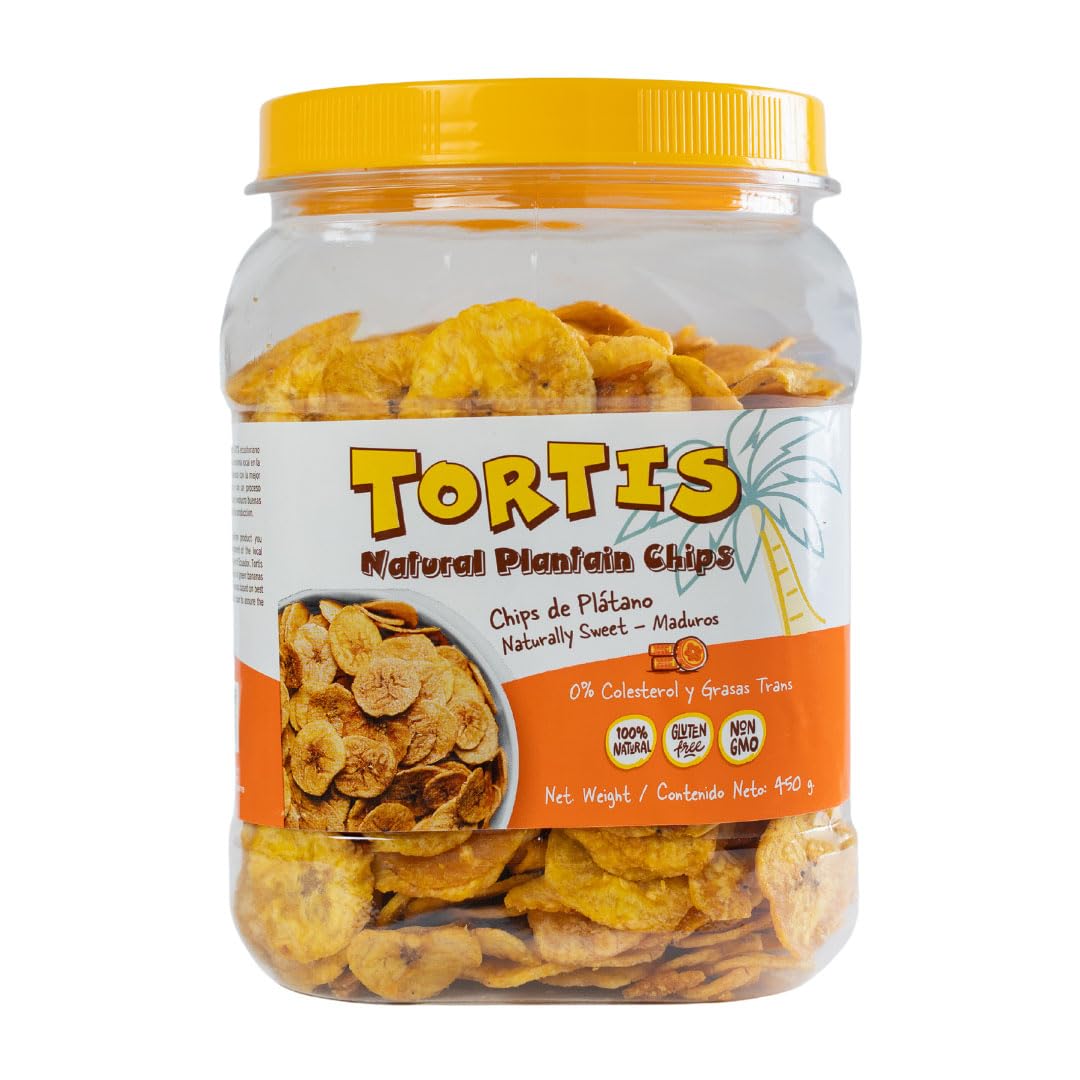 Amazon.com: TORTIS Natural Plantain Chips, Healthy Snacks, Non-GMO ...