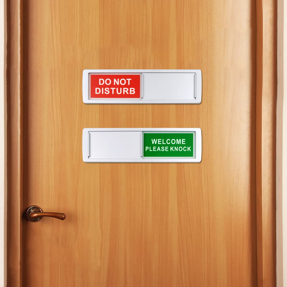 2 Pieces Privacy Sign, Do Not Disturb Welcome Sign, Please Knock Sign ...