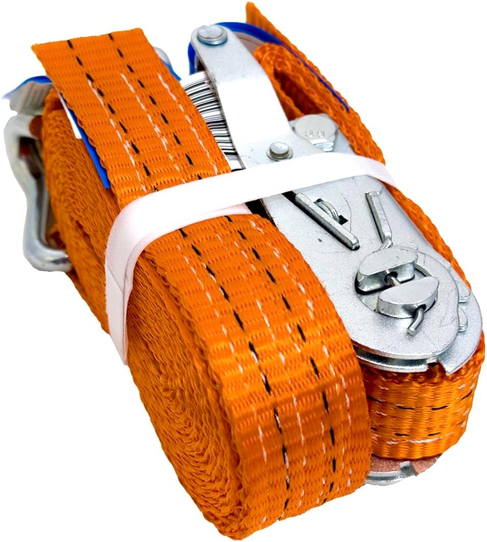 TAMS® Spanngurt, Zurrgurt mit Ratsche und Haken EN 12195-2, 1T - 2T (1T, 8m) : Amazon.de: Auto ...