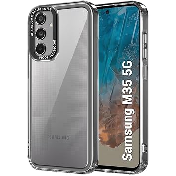 TheGiftKart Hybrid Shockproof Samsung Galaxy M35 5G Back Cover Case | Stylish Camera Border ...