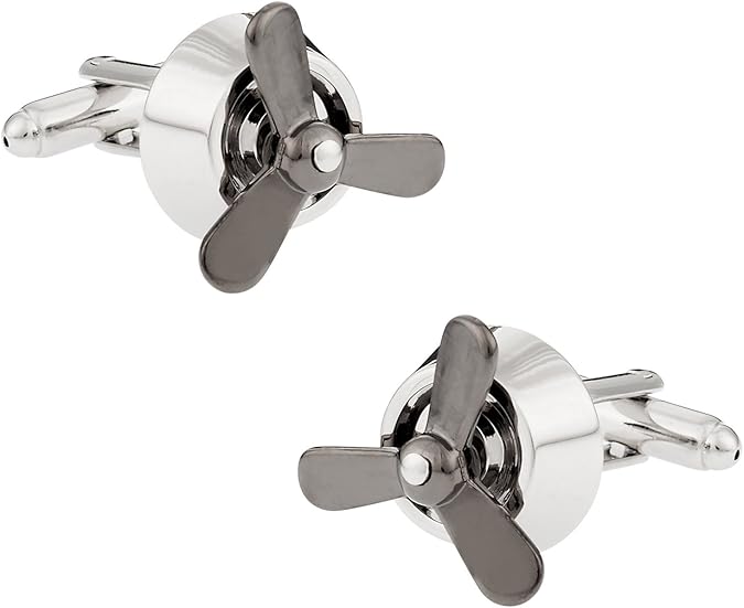 Amazon.com: Airplane Propeller Cufflinks by Cracked Pepper: Clothing ...