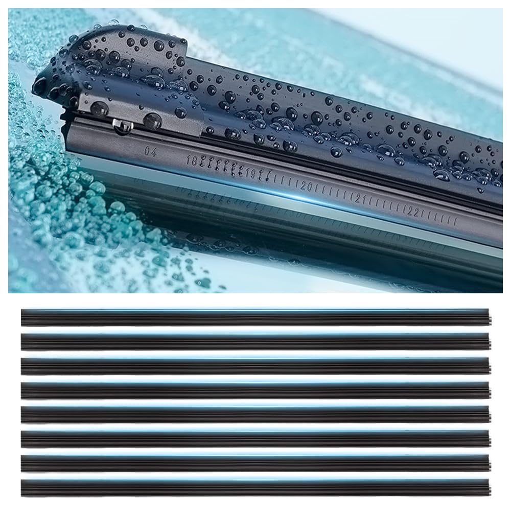 8PCS 32" Car Windshield Wiper Blades Strips,Rubber Wiper Blade Inserts ...