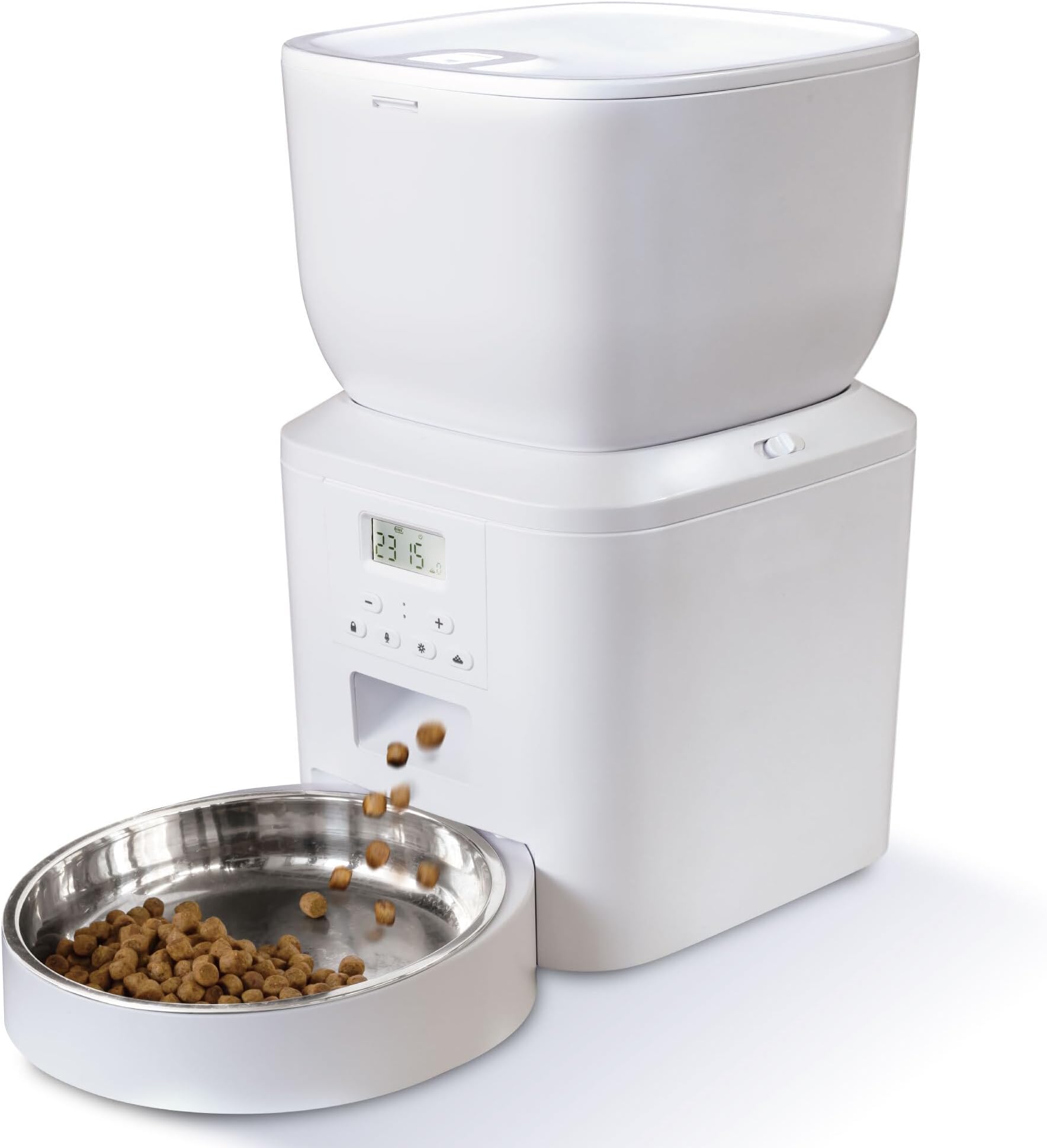 Amazon | [イツワペット] POKOPO 自動給餌器 自動餌やり器 餌やり機猫 犬 音声録音機能 USB電源 乾電池 単三電池 ...