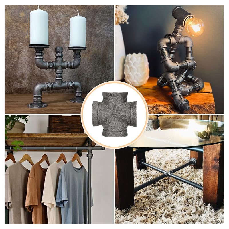 Snapklik.com : 1/2" Pipe Fittings 4-Way Cross Fitting - Home Expert 10 ...