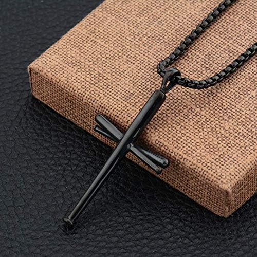 AB Max Baseball Cross Necklace for Boys - Stainless Steel Cross ...