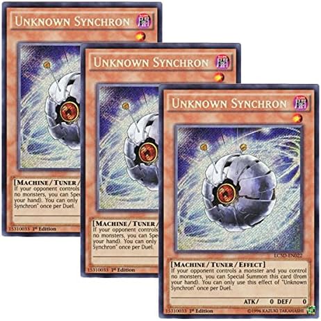 Amazon.co.jp: ★ 3枚セット ★遊戯王 英語版 LC5D-EN022 Unknown Synchron アンノウン・シンクロン ...