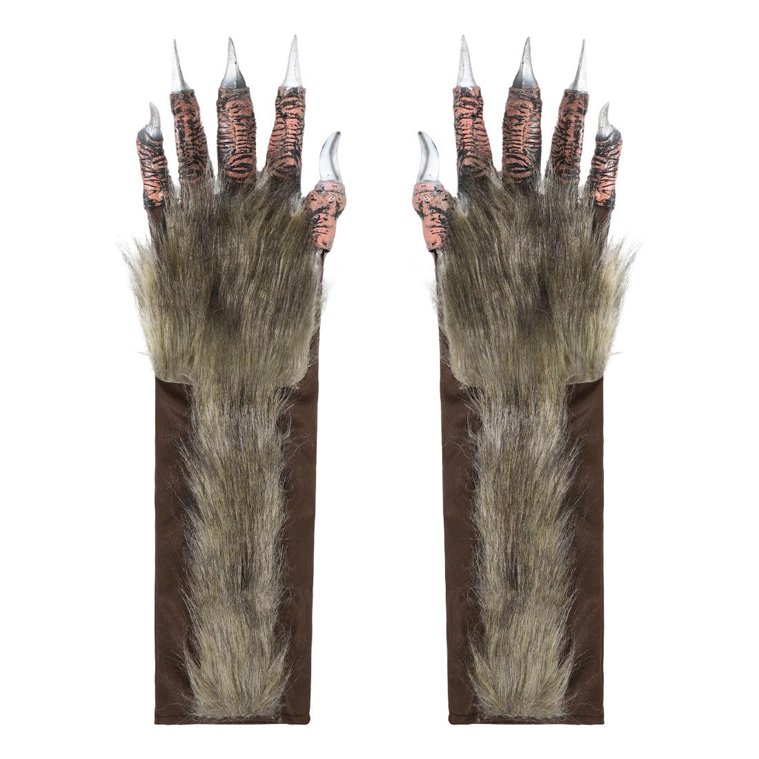 Snapklik.com : Halloween Long Werewolf Gloves Animal Furry Wolf Claw ...