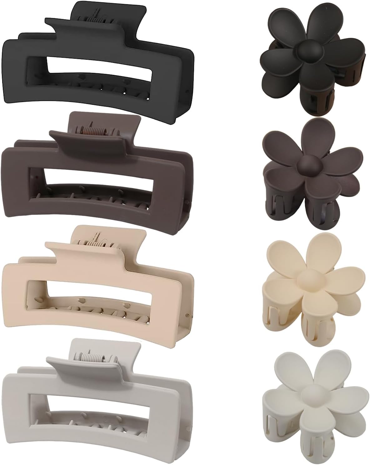 Vinabo Lot de 8 Pinces à Cheveux avec Couleur Différent, Accessoires de ...