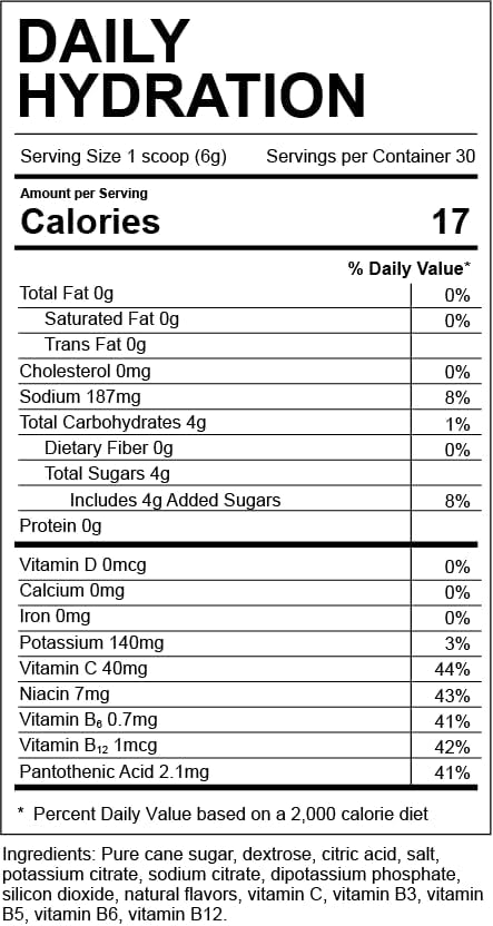 TruBrain Hidratación diaria mezcla de bebida en polvo de electrolitos ...