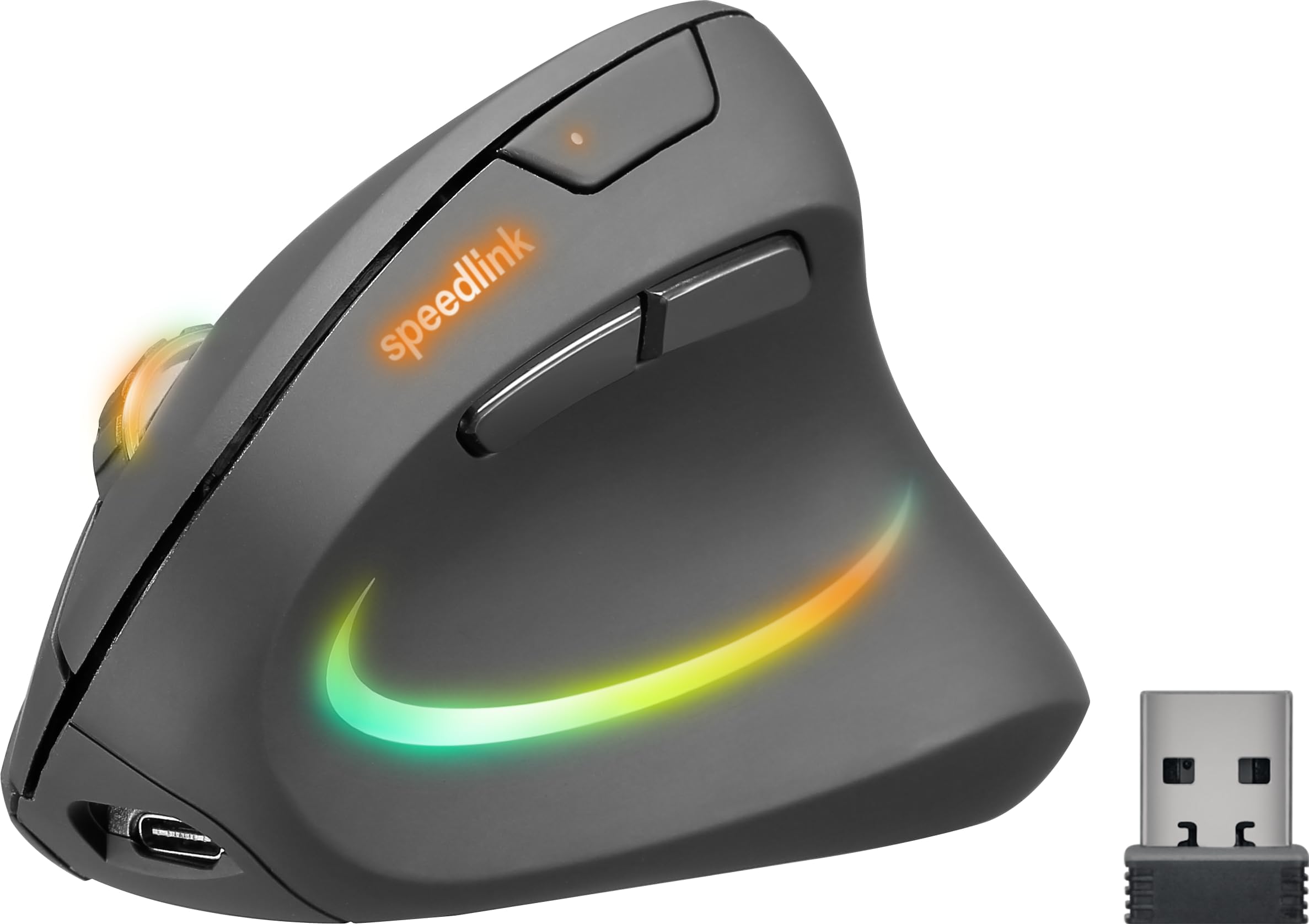 Speedlink PIAVO PRO illuminated vertical mouse rechargeable – wireless ...