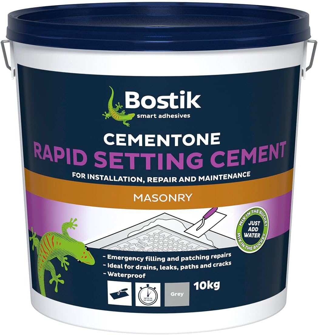 Bostik 30812809 10 kg Cementone Rapid Setting Cement - Grey - - Amazon.com