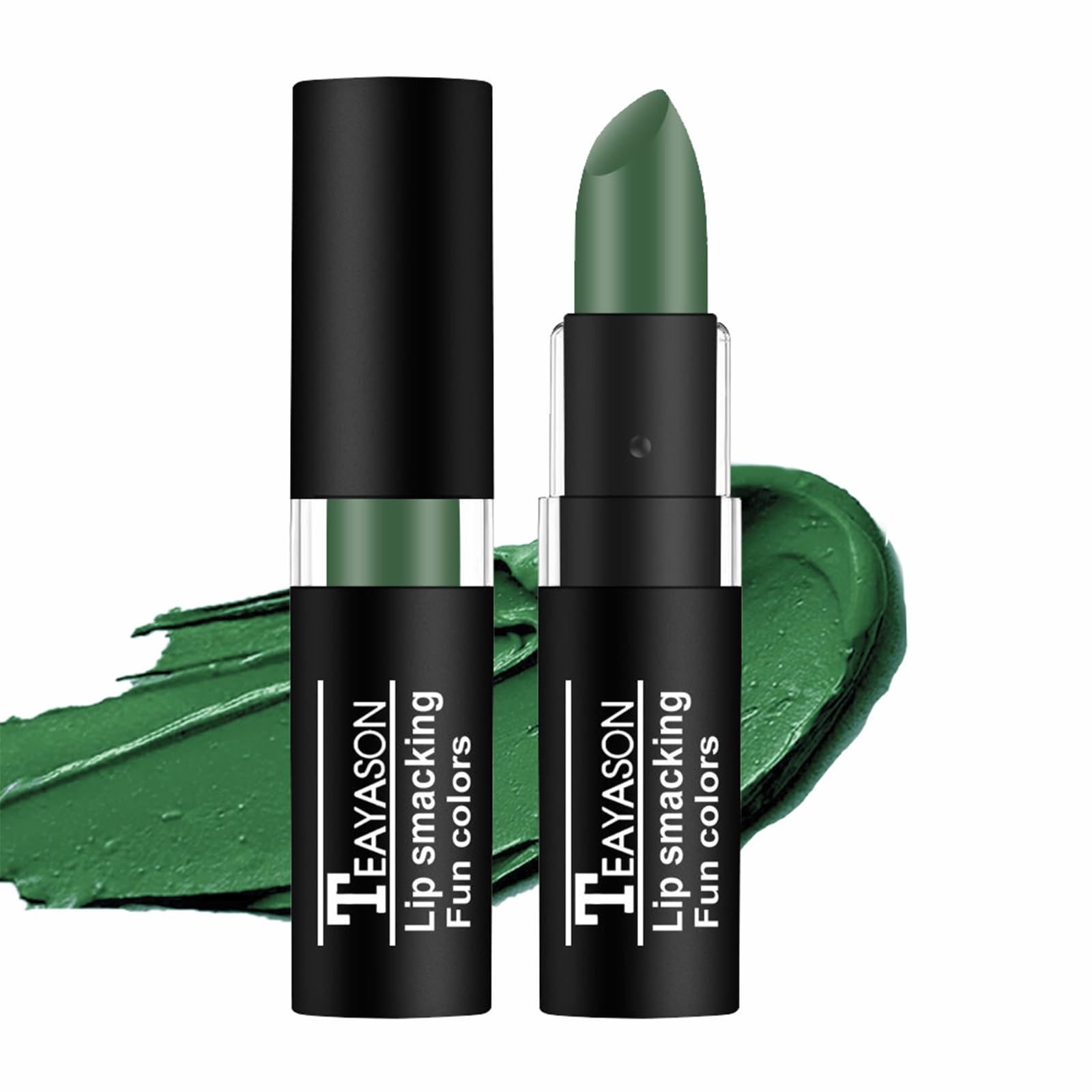 Amazon.com : AKARY Green Matte Lipstick Long Lasting Lip Gloss, Makeup ...