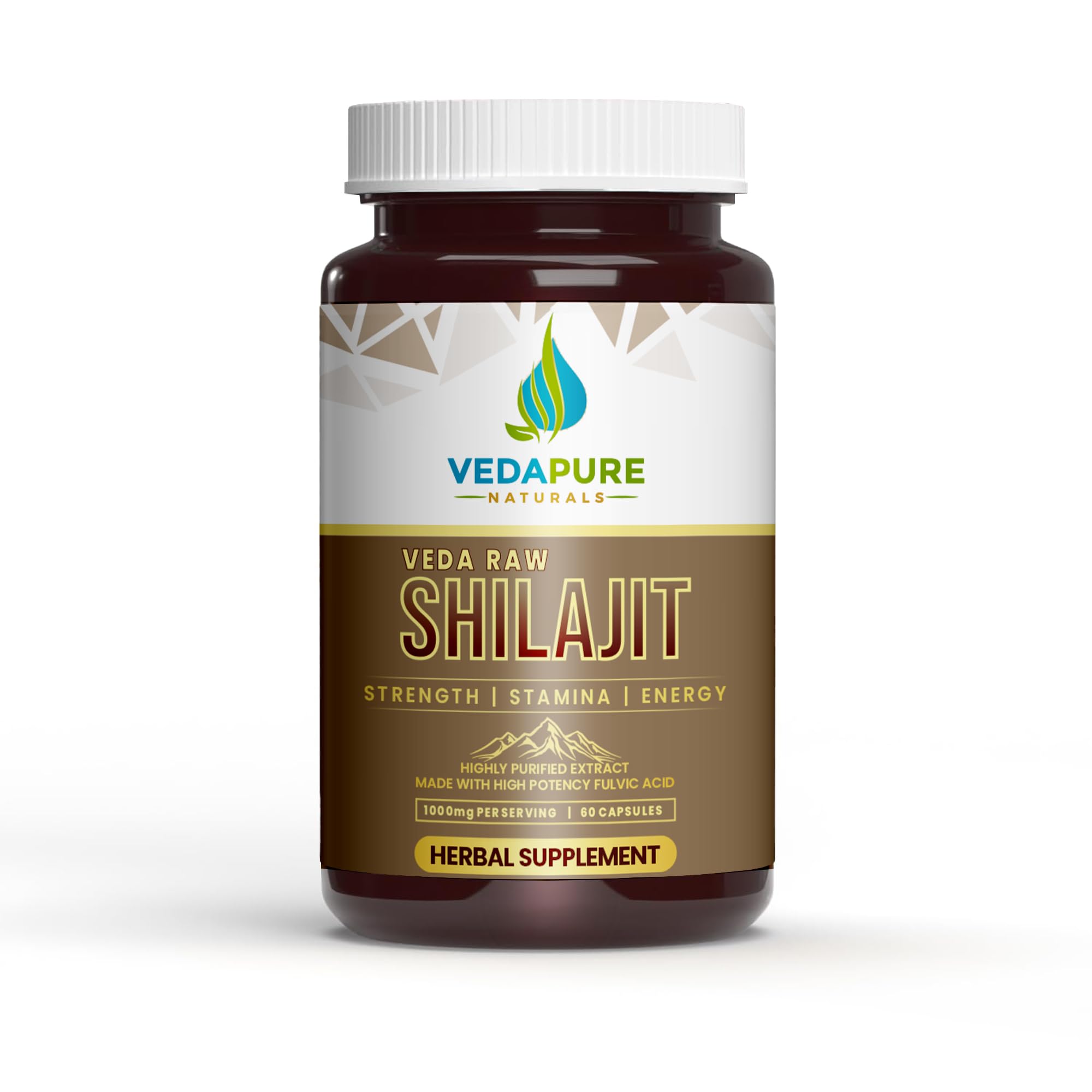 Vedapure Shilajit Raw Shilajit Capsules With Gokhru Tribulus Terrestris ...