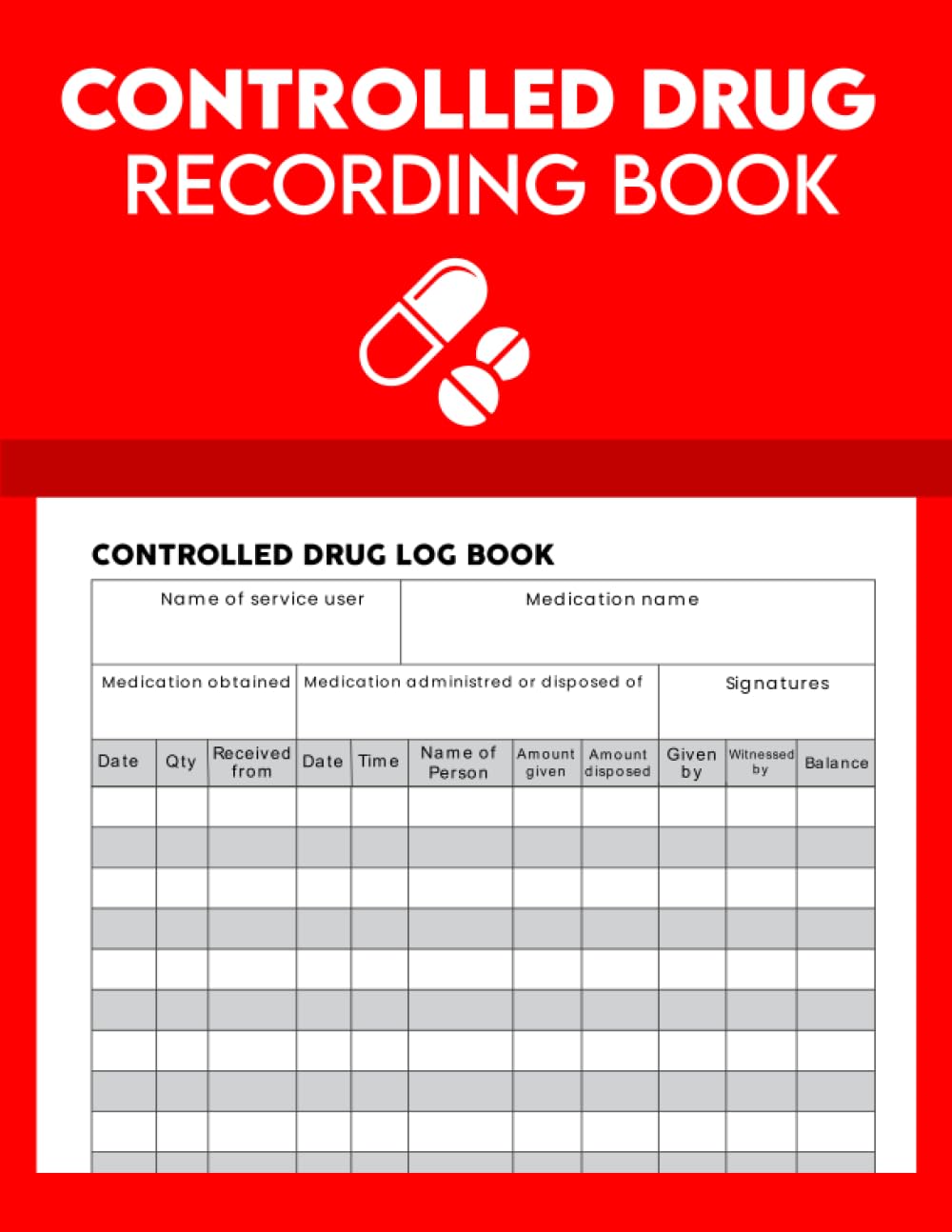 controlled drug recording book: Controlled Drugs Book For Hospital ...