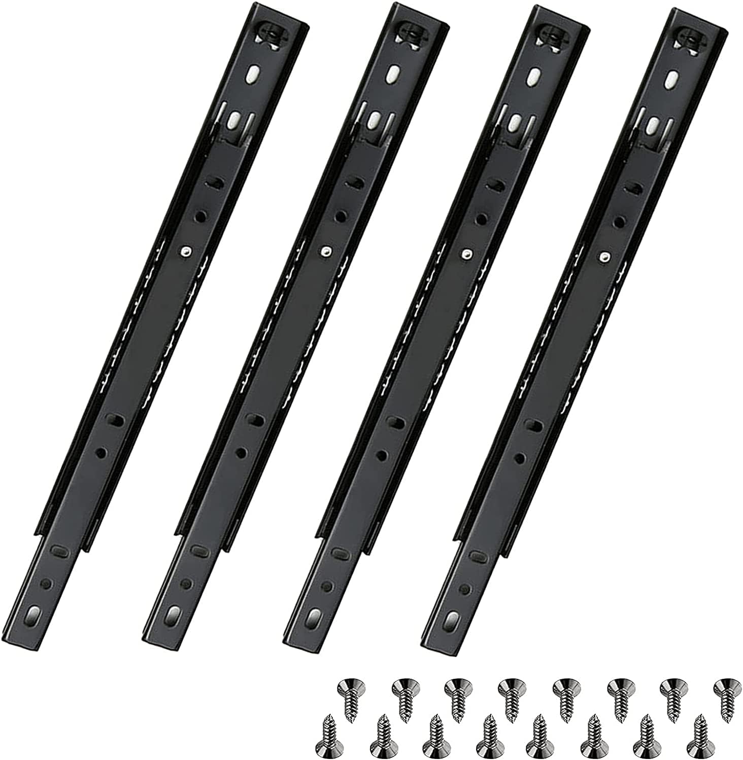 Amazon.com: Full Extension Drawer Runners Slides Track Guide Glides ...