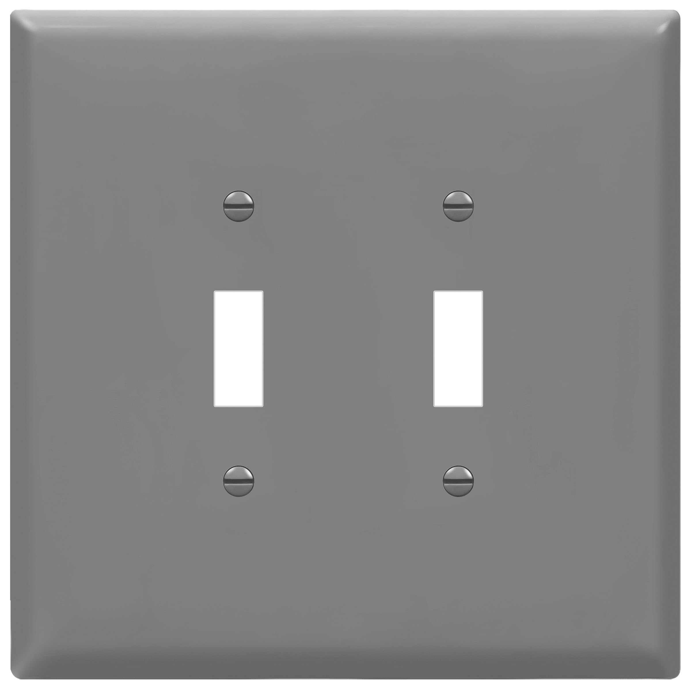 ENERLITES Jumbo Double Toggle Switch Cover, Two Gang Light Switch Wall ...