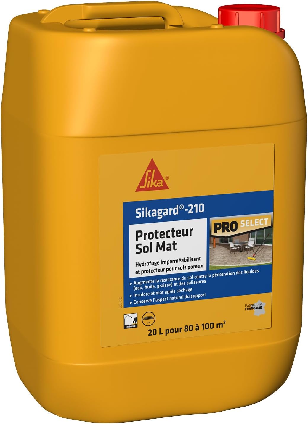 SIKA Sikagard 210 Hydrofuge Imperméabilisant Sol Mat Incolore 20L