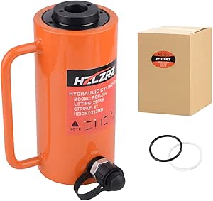 HZLZRZ 20T Hydraulic Cylinder Jack Hollow Single Acting Hydraulic Ram Cylinder, Hydraulic ...