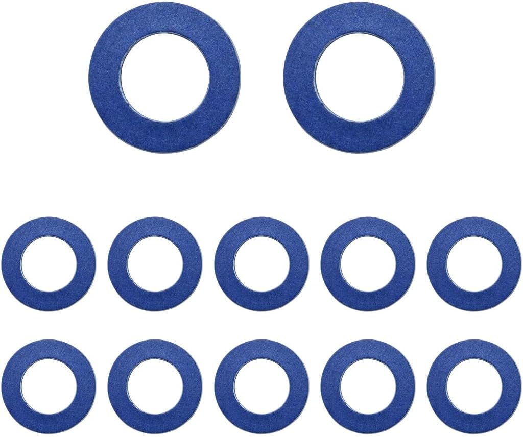 Amazon.com: povtii 12PCS Oil Drain Plug Gaskets, Aluminum Oil Drain ...