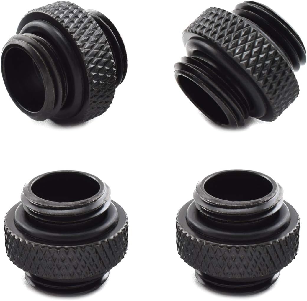 Amazon.com: Hotop 10 Pcs Black G 1/4 PC Water Cooling Plug Fittings ...