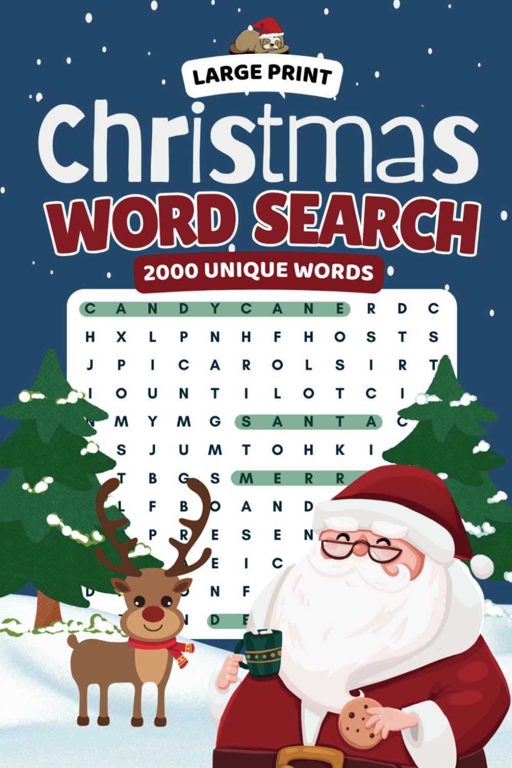 Amazon.com: Christmas Word Search Book for Adults Large Print: 100 ...