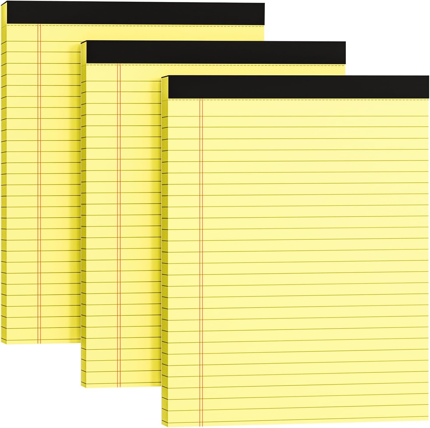 Amazon.com : Goefun 12 PCS Yellow Legal Pads 8.5 x 11-50 Sheets per ...