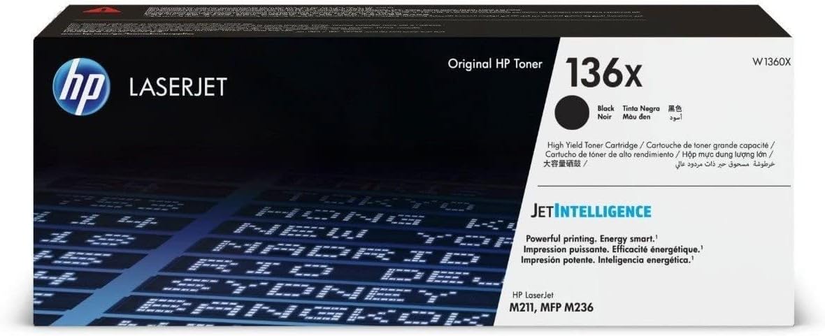 HP 136X Original Black High Yield Toner Cartridge | Works with HP ...