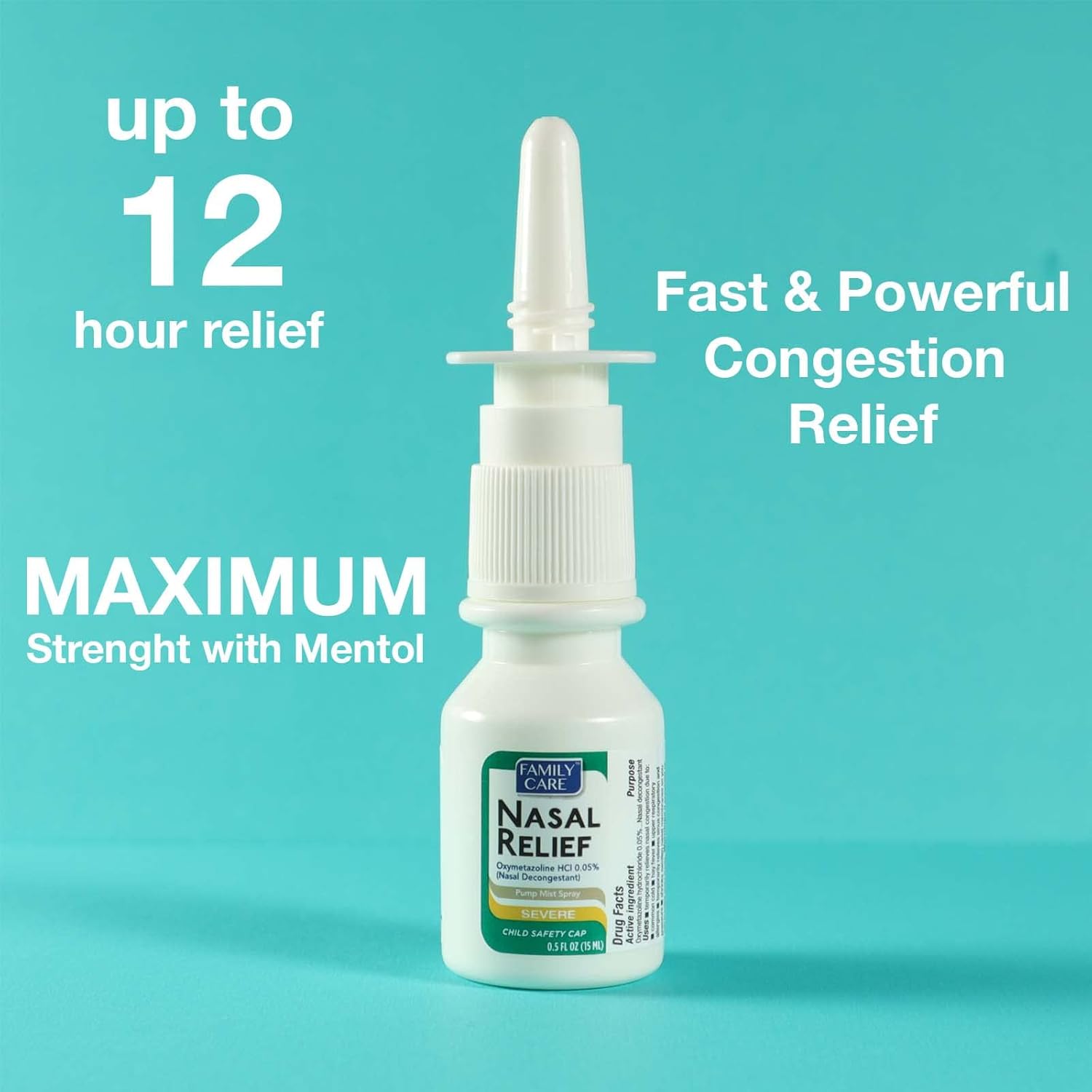 Spray Nasal FamilyCare para Alívio Severe Congestion, Anti-gotejamento ...