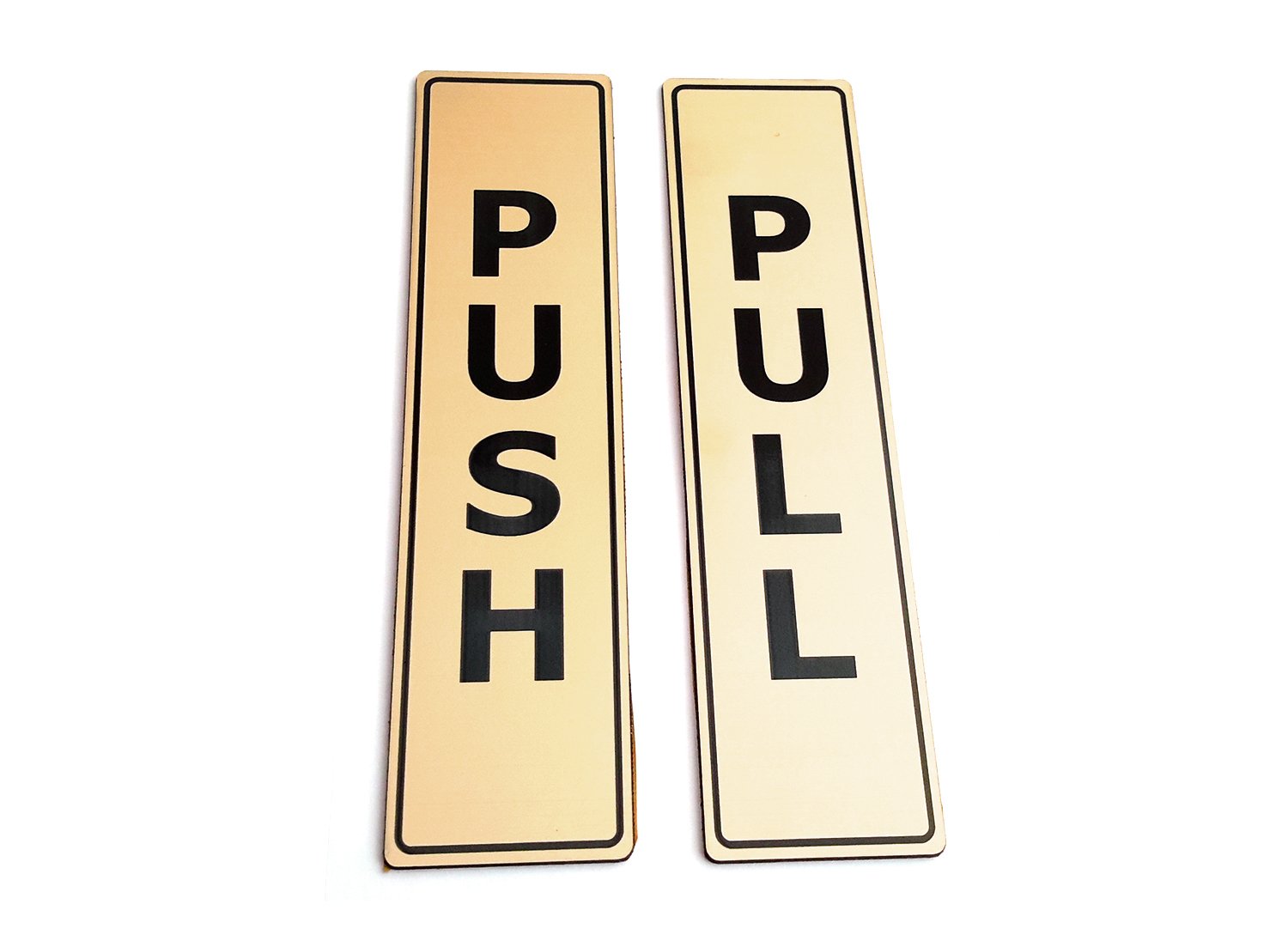 Buy Origin Gold Push Pull Set Pair Generic Door Sign for Business ...