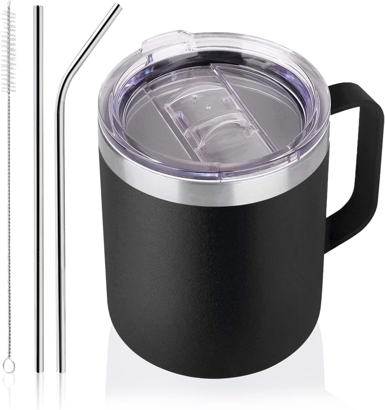 Termo para Cafe,400ml Vasos Termicos Frio y Caliente,Taza Termo de Acero Inoxidable de Vacío de ...