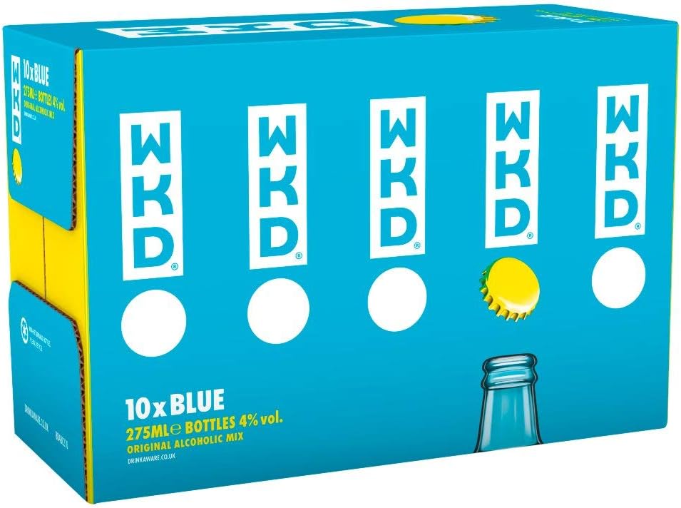 WKD Original Blue Alcoholic Drink Multipack Bottles : Amazon.co.uk: Grocery
