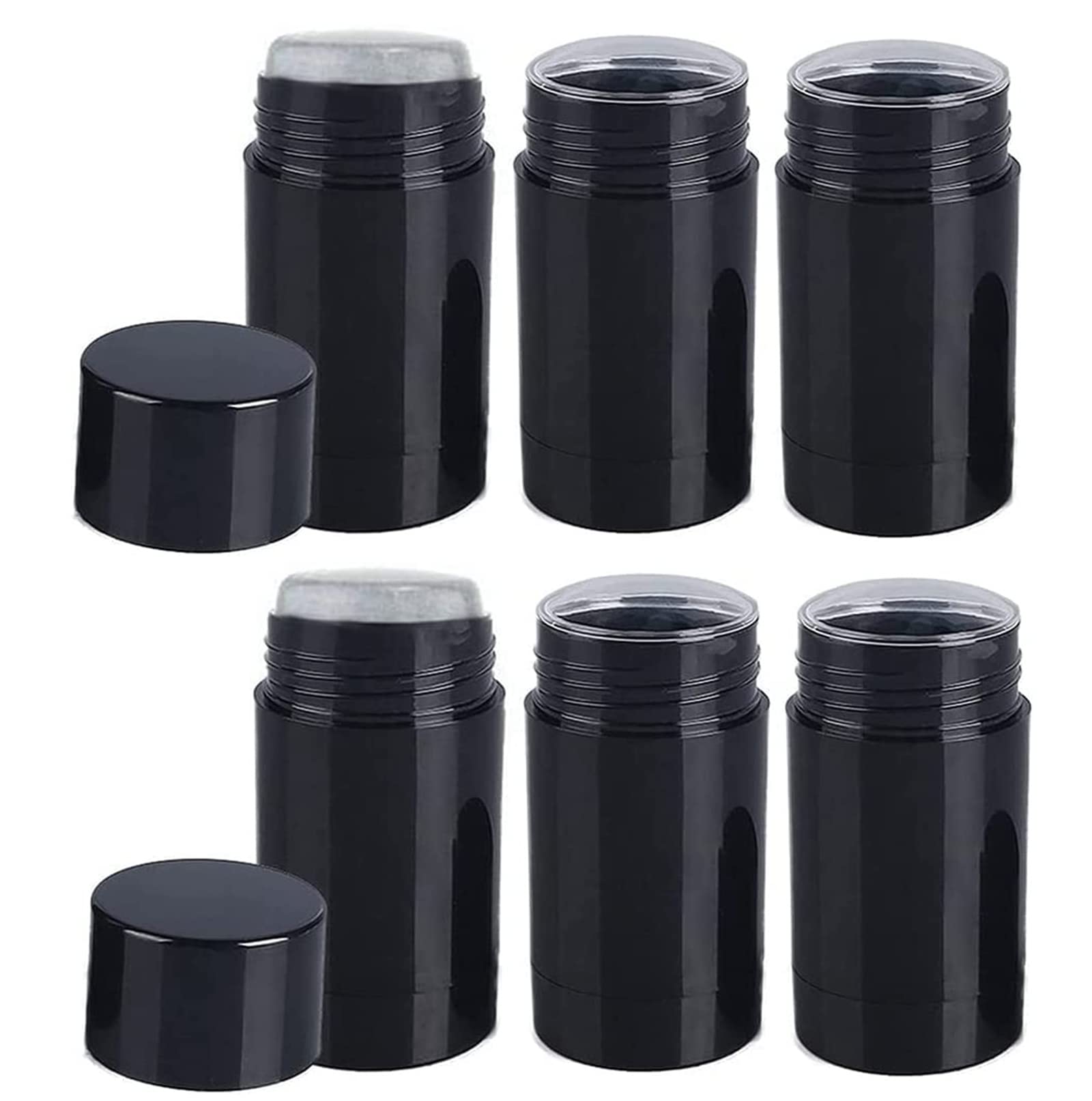 Amazon.com: Minsily 10 Pack 75ml Round Empty Deodorant Containers 2.5oz ...