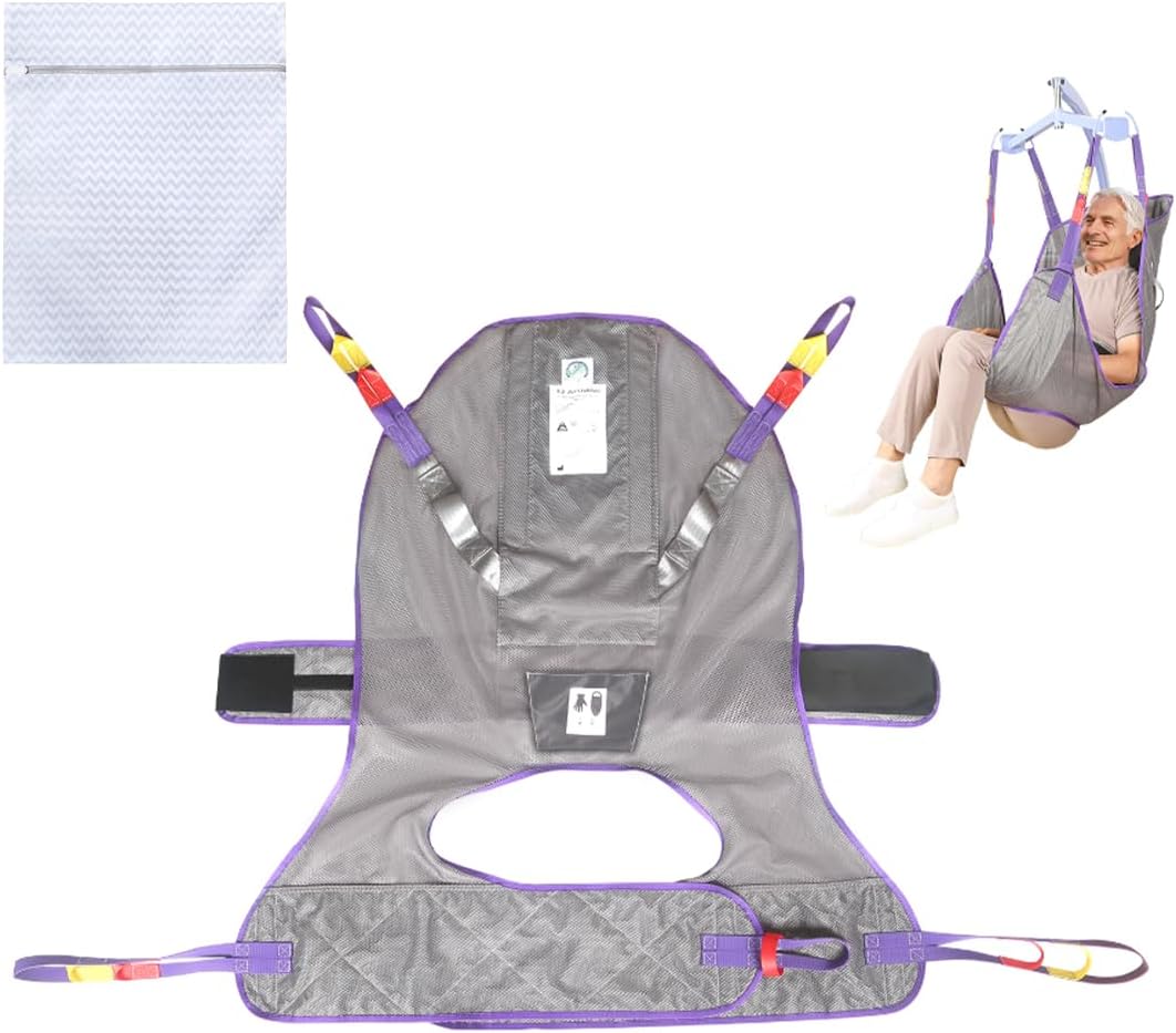 Amazon.com: EZ Assistive Full Body Hygiene Sling with Waist Belt,Patient Aid Full Body Mesh ...