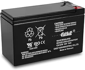 Amazon.com: Casil 12V 7AH Rechargeable Battery Replace FAS1075, 12 Volt ...