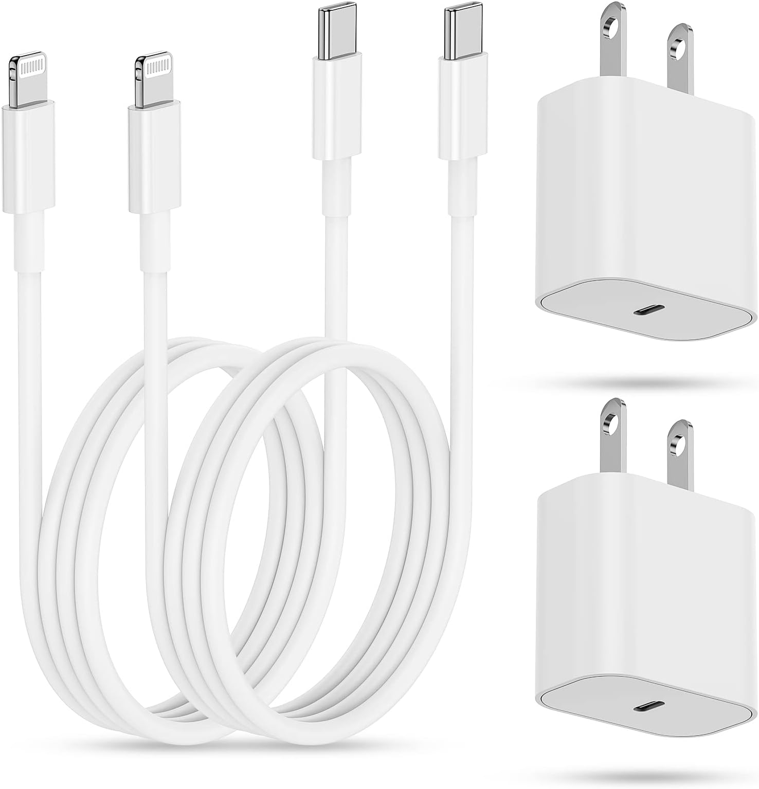 Amazon.com: iPhone Fast Charger, Type C Wall Charger Block Plug and ...