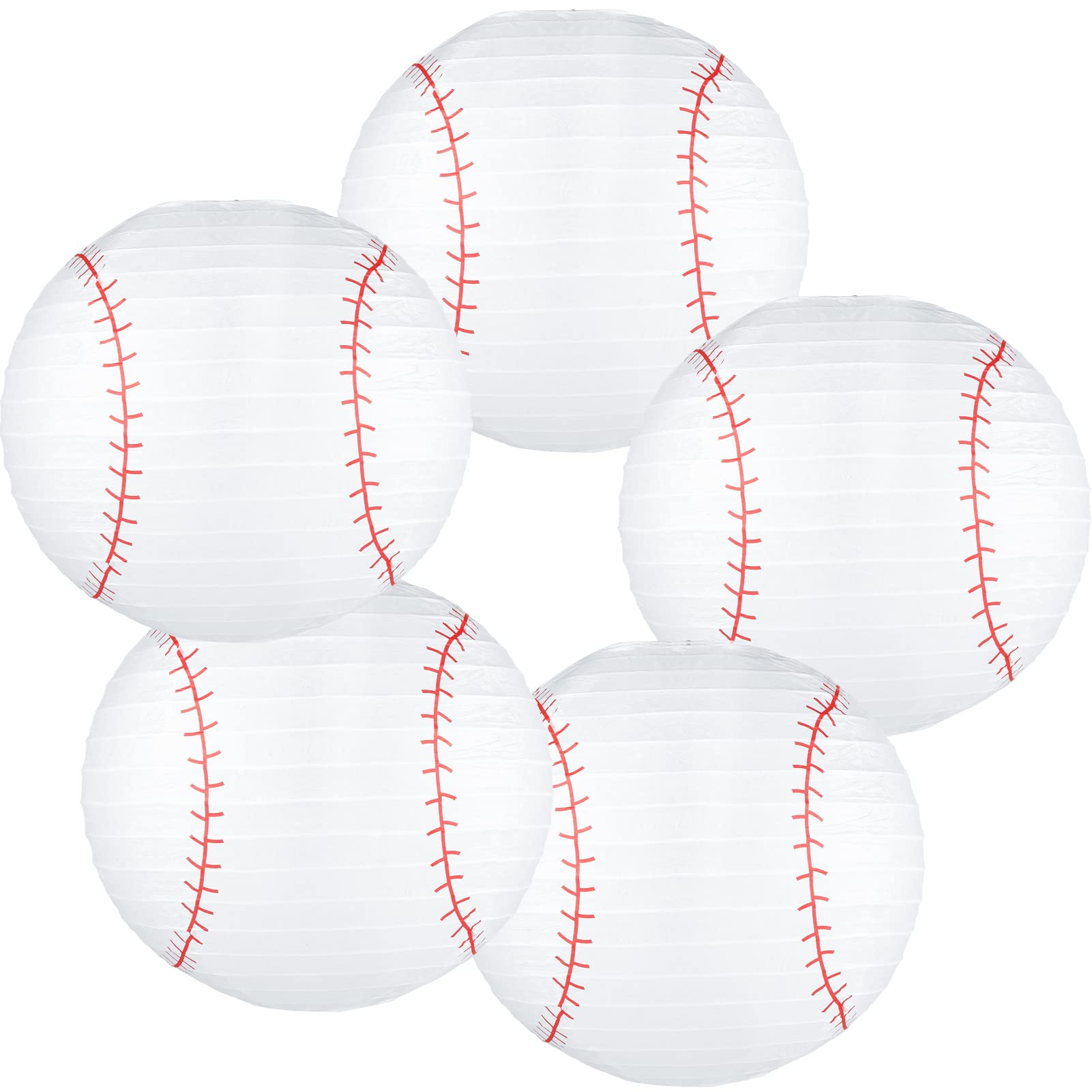 Snapklik.com : 10 Inch Baseball Paper Lanterns For Sports Baseball ...