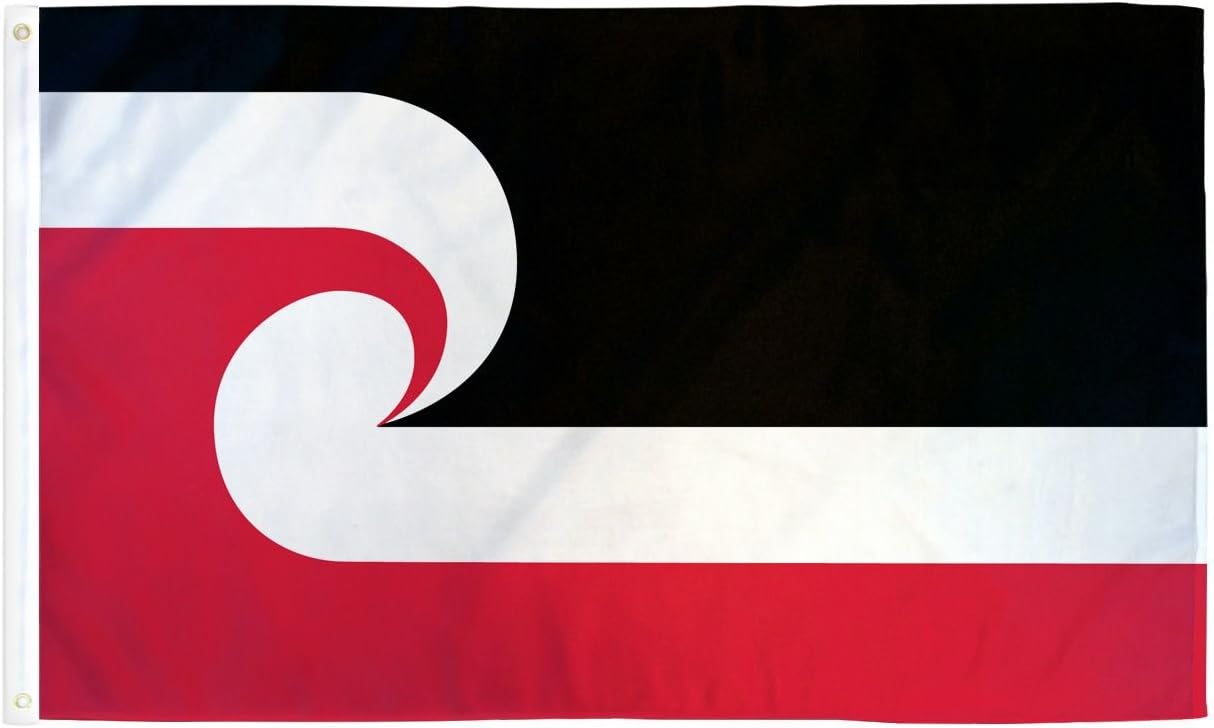 Amazon.com : Maori Flag 3x5ft Poly - INTERNATIONAL FLAGS : Patio, Lawn ...