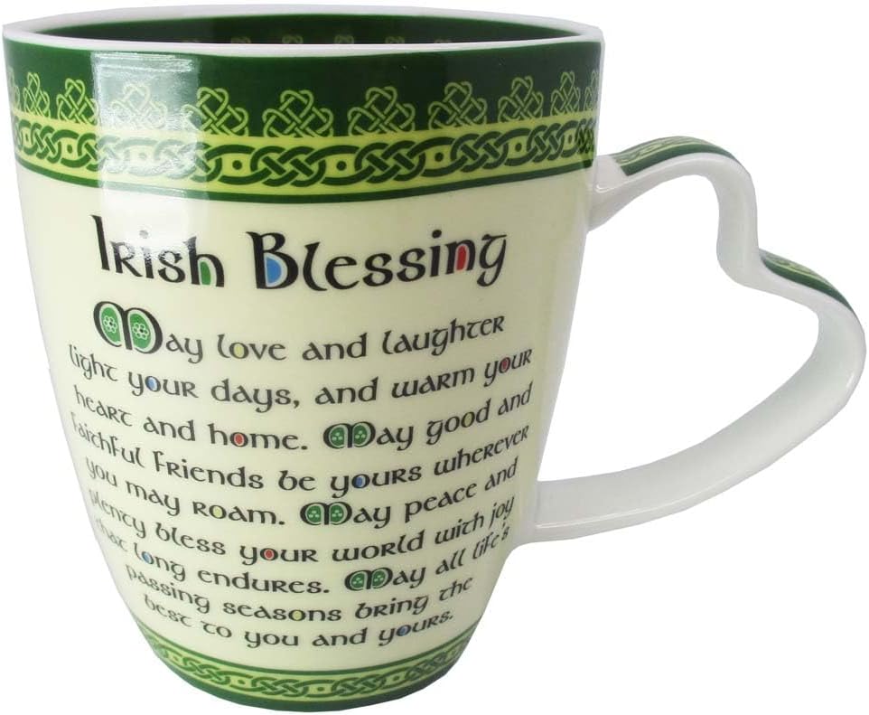 Irish Designed Pottery Mug With A Leprechaun Design, Green Colour ...