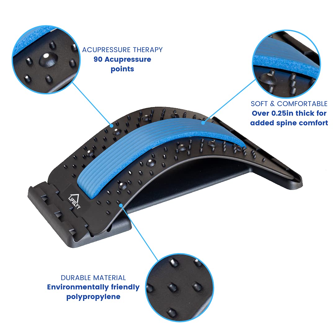 Back Stretcher for Lower Back Pain Relief - Spinal Decompression - Back ...