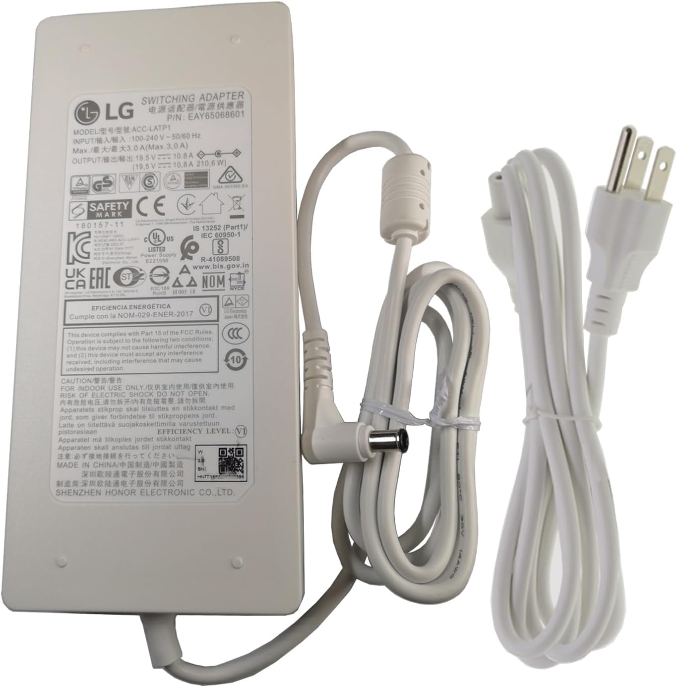 Amazon.com: OEM LG 19.5V 10.8A AC/DC Adapter Compatible with LG ...