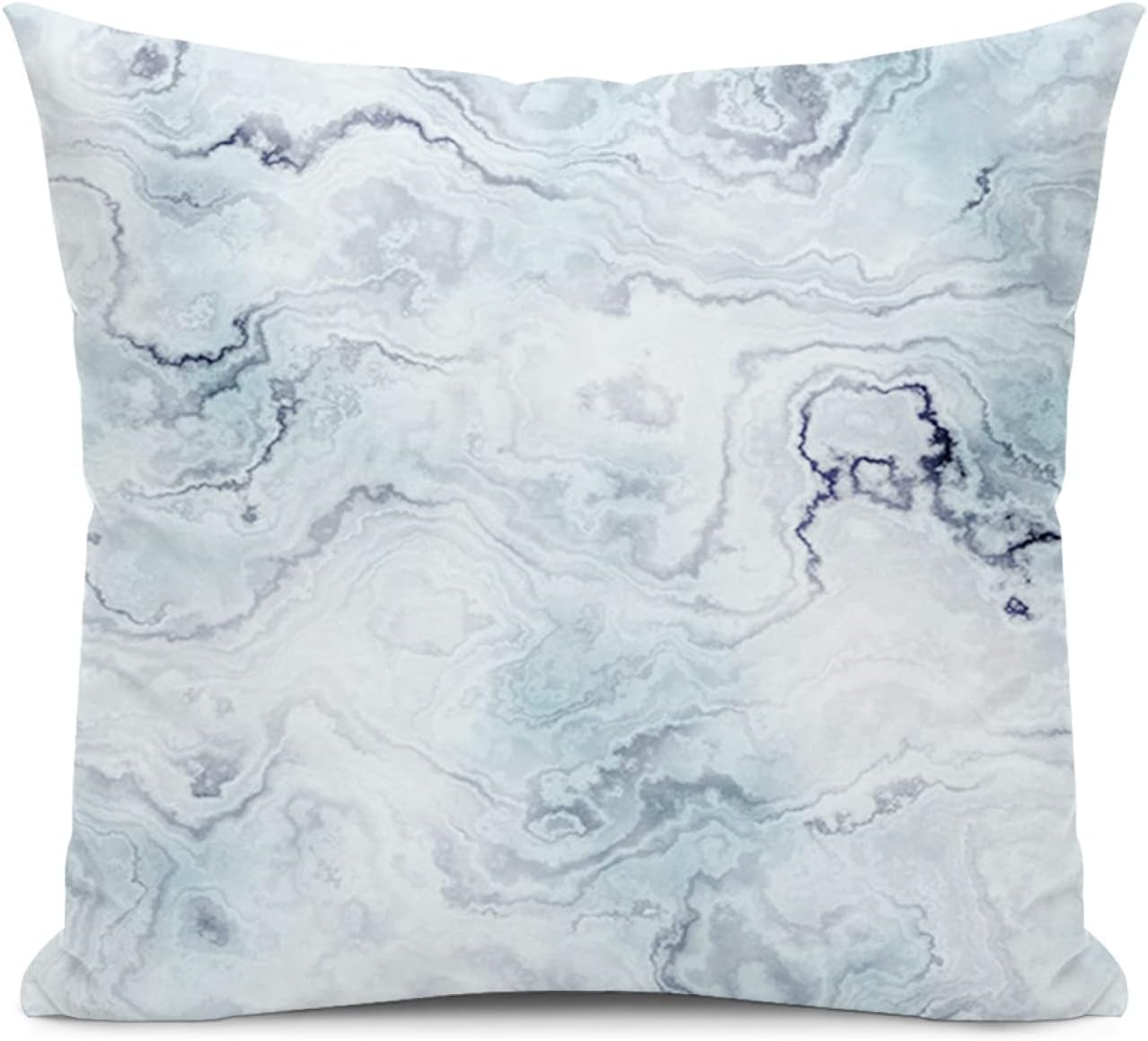 Amazon.com: SARNFANS Marble Print Throw Pillow Cushion Cover,Soft ...