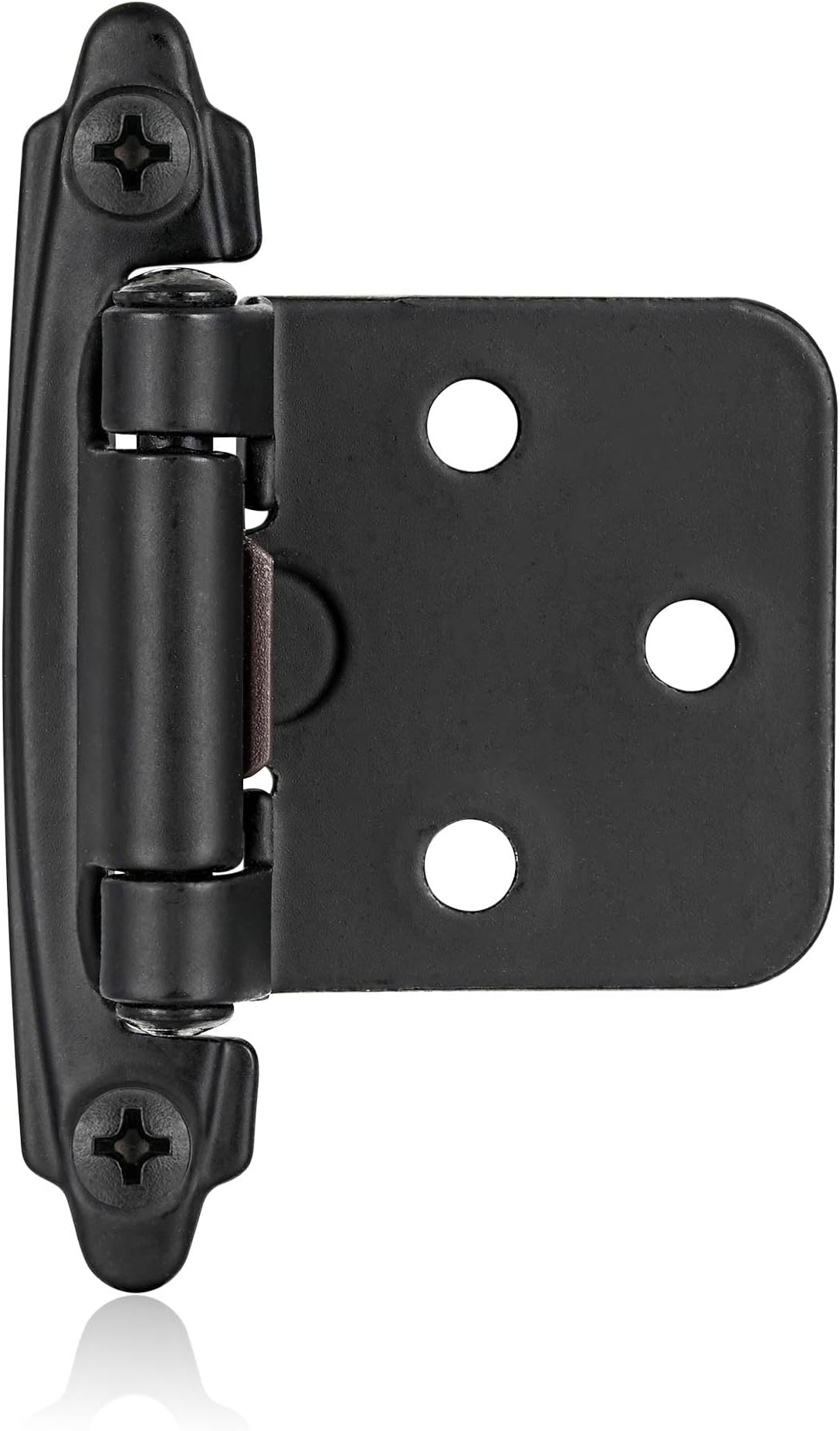 Vallecloud 4 Pack (2 Pair) Matte Black Cabinet Hinges for Kitchen ...
