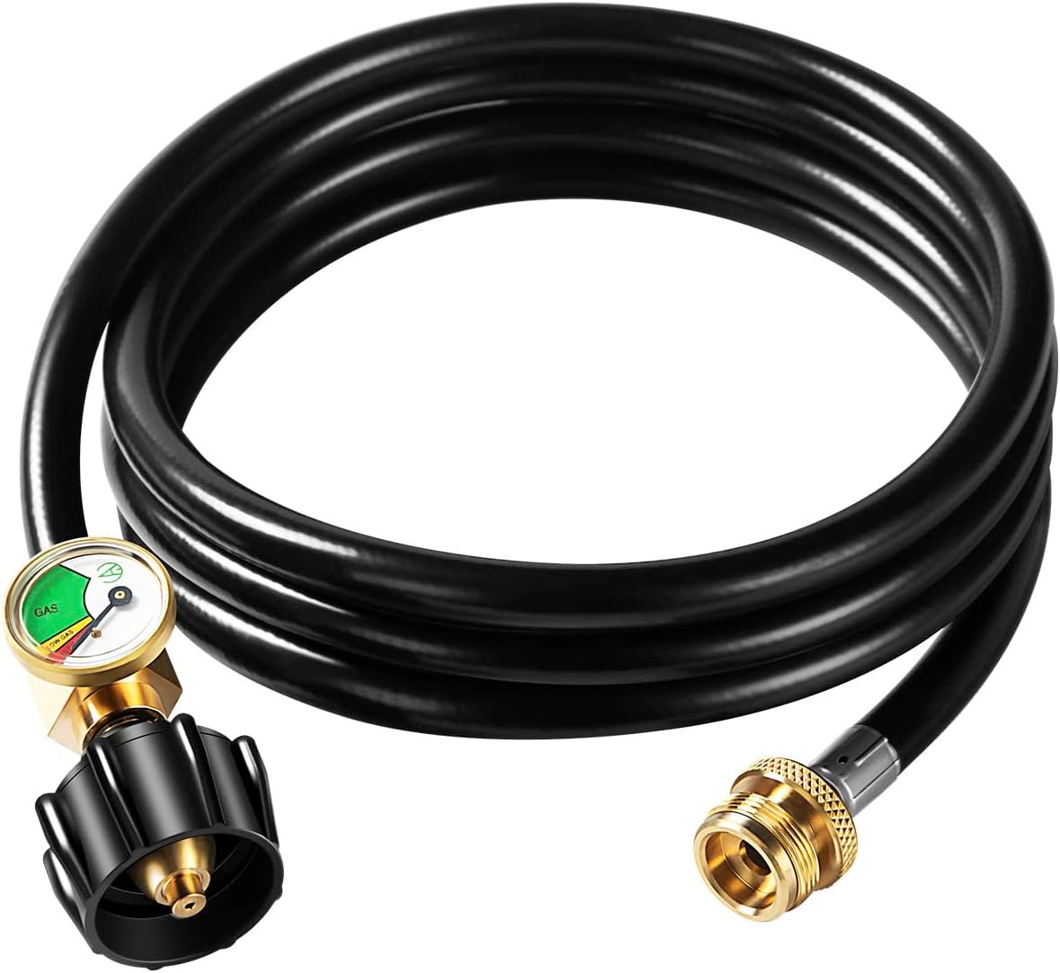 Amazon.com : Suppmen Propane Tank Adapter Hose with Propane Tank Gauge ...